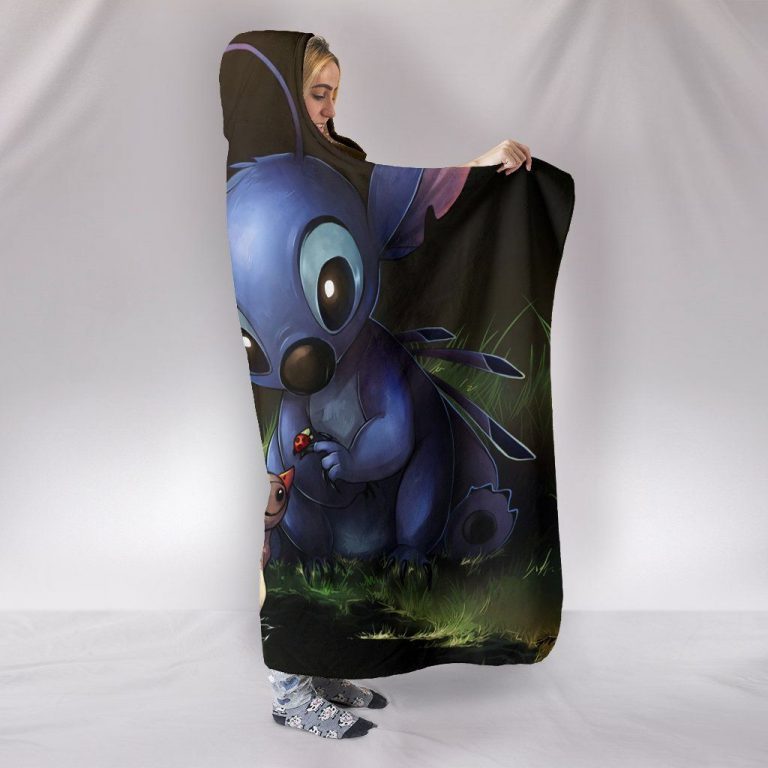 Lilo And Stitch Hooded Blankets - Lilo And Stitch Super Cute Hooded ...
