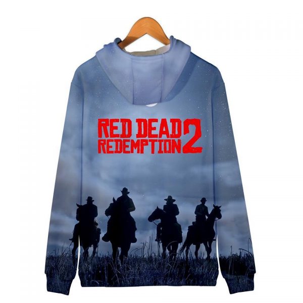 Red Dead Redemption 2 Hoodies - Red Dead Redemption 2 Game Character 3D ...