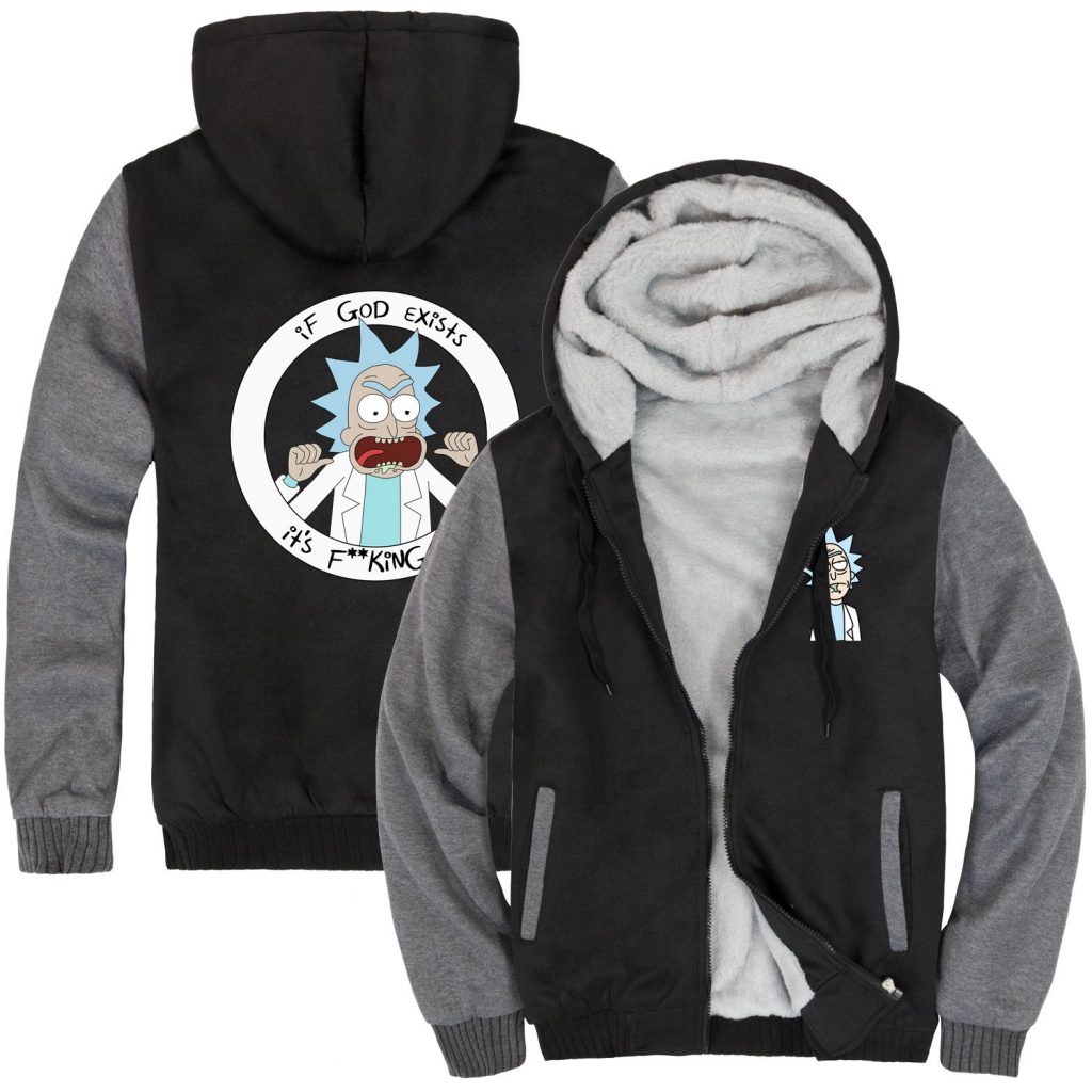 Rick And Morty Jackets - Solid Color Rick And Morty Anime Series Rick ...