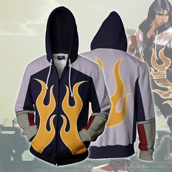 Tekken Hoodies Zip Up Jin Kazama Hoodie Anime Hoodie Shop Tekken Hoodies Zip Up Jin Kazama Hoodie Anime Hoodie Shop