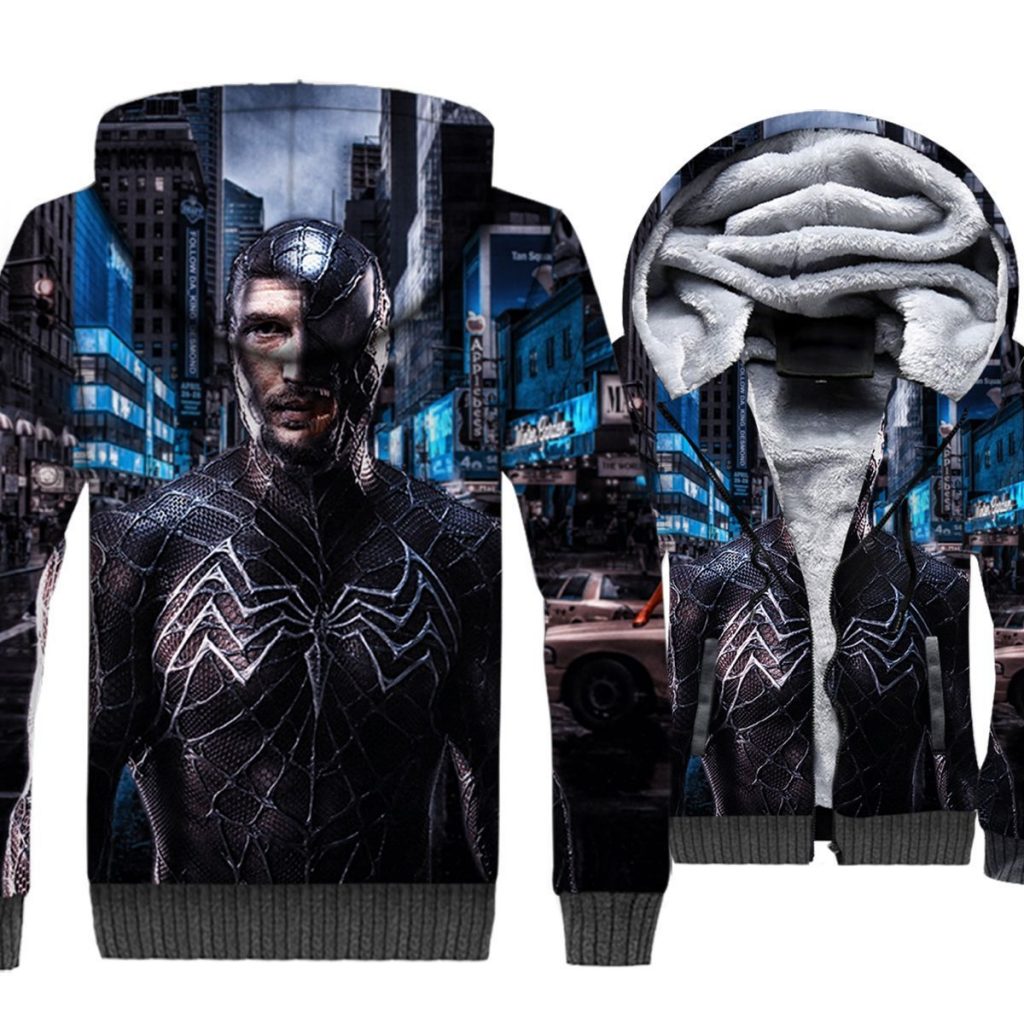 Venom Jackets - Venom Series Super Eddie Venom Symbiosis Cool 3D Fleece ...